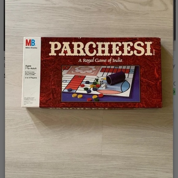 Milton Bradley | Games | Vintage Board Game Parcheesi Board Game Red ...
